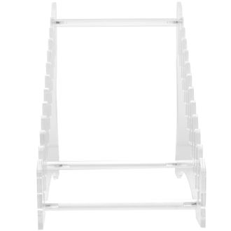 BESPORTBLE iplusmile Schallplatten Pr&auml;sentationsst&auml;nder Acryl Mehrstufiger Vinyl und CD Displayhalter Transparent f&uuml;r Wohnzimmer und Medienspeicher