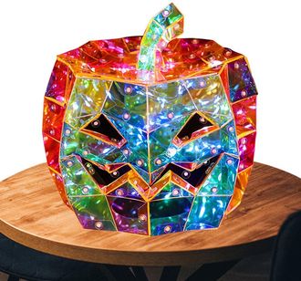 Generic Prismatisches, schillerndes Geister-Halloween-Dekor mit leuchtendem LED-Licht
