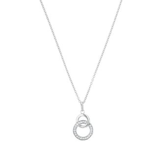 Tom Tailor Tom Tailor Kette mit Anh&auml;nger f&uuml;r Damen, Sterling Silber 925, mit Zirkonia, 42+3 cm, silber, Geschenkidee, Halsschmuck, Damenschmuck, 2100575