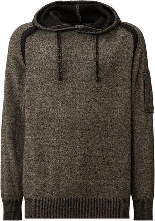 C.P. Company Lambswool Hoodie - - Sweatshirts & Hoodies - Herren - Grau - S