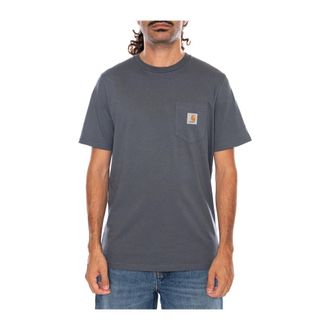 Carhartt Work in Progress S/S Pocket T-Shirt - - Tops - Herren - Grau - S