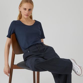 La Redoute Collections Tee Shirt Col Rond Manches Courtes