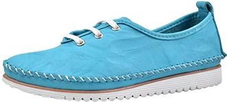 Andrea Conti Chaussures à Lacets Femme 0023626, Pointure:41 EU, La Couleur:Bleu