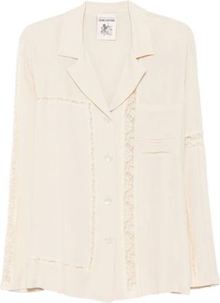Semicouture Femme, Blouses et Chemises, Beige, Taille: 42 FR Chemise Aida