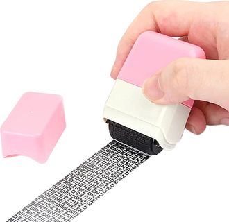 Generic Address Blocker Stamp - Identity Theft Protection Roller Stamp | Confidential Roller Stamp | Roller Stamps Protect Your Personal Information | Privacy