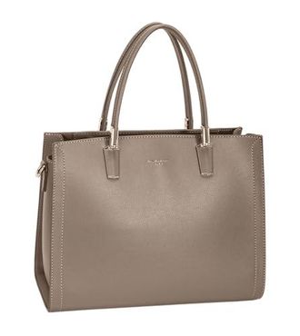 David Jones Paris - Sac Cabas Port&eacute; main Femme Ville - Sac &agrave; main Similicuir Taille Grande - 3 Compartiments - Chic El&eacute;gant Pratique (Fungi)