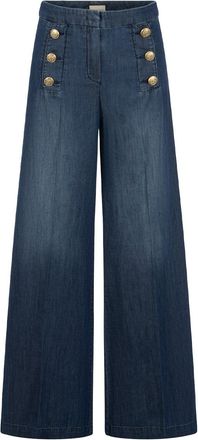 Seductive Weite Hose Bridget mit Kn&ouml;pfen