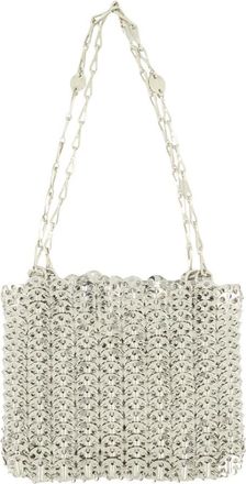 Paco Rabanne Femme, Sacs, Gris, Taille: ONE Size Sac Disques Argentés Iconique 1969