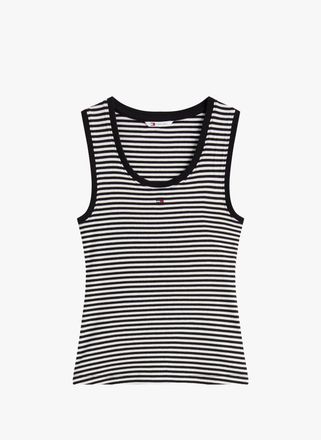 Tommy Hilfiger Top c&ocirc;tel&eacute; en coton