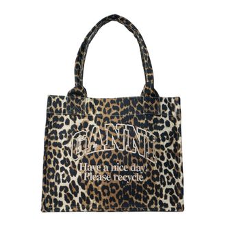 Ganni Femme, Sacs, Brun, Taille: ONE Size Grand sac cabas Easy Shopper