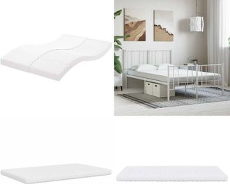 vidaXL Schaumstoffmatratze Wei&szlig; 120x220 cm 7-Zonen H&auml;rtegrad 20 ild - Vidaxl