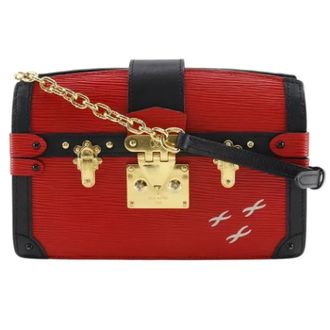 Louis Vuitton Pre-owned Cuir sacs-louis-vuitton - Femme - Pre-owned - Rouge - Taille: ONE Size