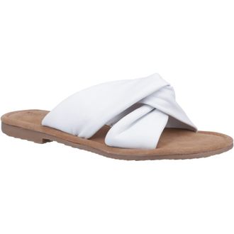 Hush Puppies Amy Weite Leder Damen wei&szlig;e Sandalen