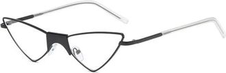 Generic Lunettes De Soleil En M&eacute;tal Tendance Triangle Hommes Et Femmes F&ecirc;te Lunettes De Soleil Dr&ocirc;les(Clear)
