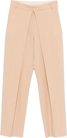 Alysi Femme, Pantalons, Beige, Taille: 40 FR Pantalon &agrave; poches pliss&eacute;