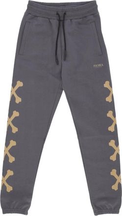 Phobia Archive Homme, Pantalons, Gris, Taille: M Cross Bones Pants
