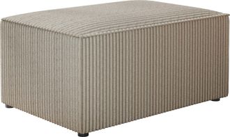 Mirjan24 Moderner Polsterhocker Kobaro Cord, Sitzhocker Hocker Sitzbank Fußbank Pouf Farbauswahl (Poso 02)