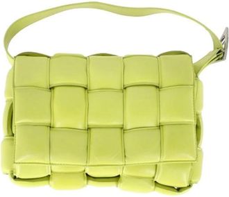 Bottega Veneta Sac bandouli&egrave;re en cuir Pre-owned - Femme - Pre-owned - Vert - Taille: ONE Size