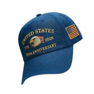 Generic Chapeau comm&eacute;moratif pour 250e anniversaire des &Eacute;tats-Unis - Casquette comm&eacute;morative r&eacute;glable du Corps des Marines, design patriotique | Accessoires p