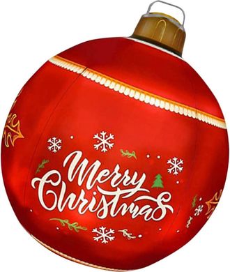 BESPORTBLE Aufblasbarer Weihnachtsball als Gro&szlig;e Kugelornament f&uuml;r Drinnen und Drau&szlig;en Aufblasbare Dekoration f&uuml;r Weihnachtsfeier Passt zu Rustikalem oder Modern