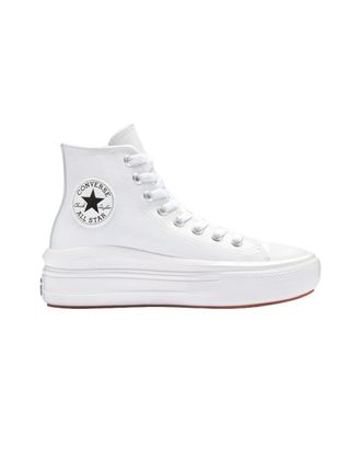 Converse A04295C Chuck Taylor All Star Move Platform FOUNDATIONAL Leather Damen White/Black/White EU 35