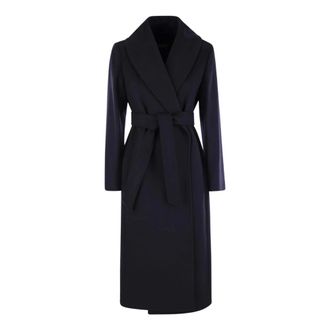 Max Mara Femme, Manteaux, Bleu, Taille: 40 FR Loriana Manteau Ceintur&eacute;