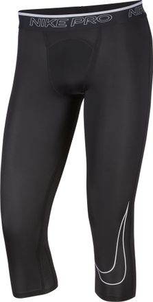 Nike Mens M NP DF 3QT Tight Leggings, Black/White, L-T