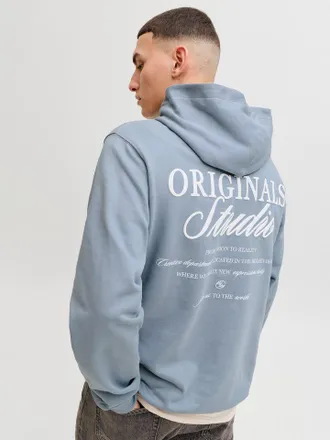 Jack & Jones Kapuzensweatshirt JORNORREBRO TYPO BACK SWEAT HOOD SN mit Print