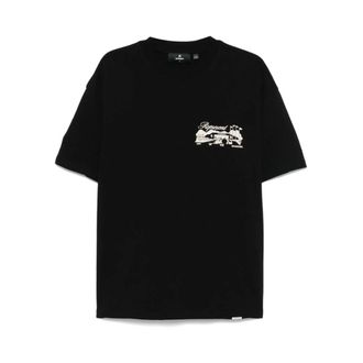 Represent Represent, Homme, Tops, Noir, Taille: S T-shirt Noir avec Logo Imprimé