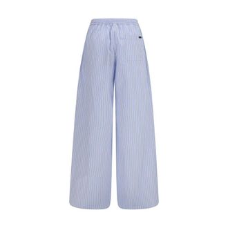 Dolce & Gabbana Womens Blue Cotton Casual Pants