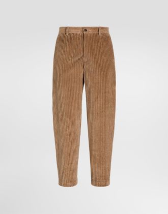 Dolce & Gabbana Hose Aus Cord - Mann Hosen Und Shorts Beige Samt 46