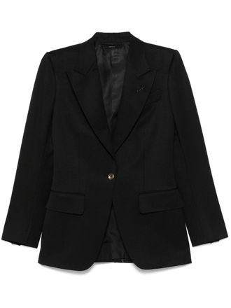 Tom Ford blazer à simple boutonnage - Noir