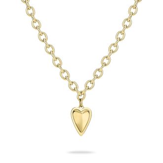 Liebeskind BERLIN Necklace - Halskette aus Edelstahl - IP Gold - Ankerkette verstellbar bis 50 cm - wasserfest & hautfreundlich