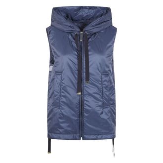 Max Mara Femme, Vestes, Bleu, Taille: 38 FR Greengo Sleeveless Classic Carry Over Gilet