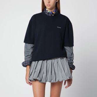 Miu Miu Pullover aus Wolle und Kaschmir in Blau