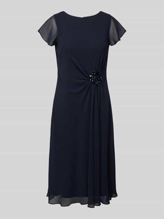 Christian Berg Cocktail Knielanges Cocktailkleid in unifarbenem Design