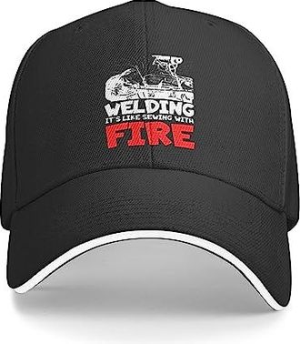 Generic Casquettes Souder, Cest comme Coudre Casquettes Baseball Décontractée Solaire Cap Athlétique pour Golf Été Course À Pied