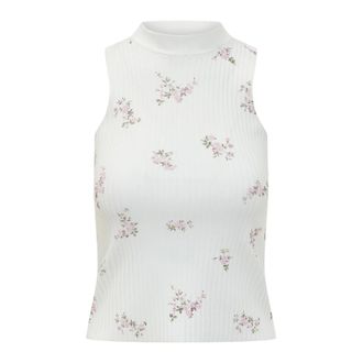 Msgm Top in Maglia - - Tops - Damen - Wei&szlig; - S