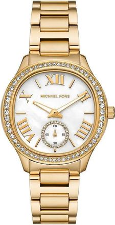 Michael Kors Uhr - Michael Kors Sage Three-Hand Gold-Tone Stainless S - Gr. unisize - in Gold - für Damen
