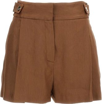 Elisabetta Franchi Femme, Shorts, Brun, Taille: 38 FR Short Shorts