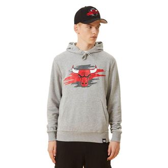 New Era NBA Chicago Bulls Tear Logo Hoodie Pullover, Größe :L