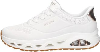 Skechers Femme, Sport, Blanc, Taille: 38 EU Uno Glide Step - Glide On Air Baskets