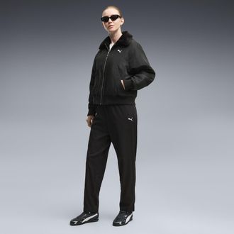 Puma Pantalon tiss&eacute; ESS Femme, V&ecirc;tements, Noir, XXS