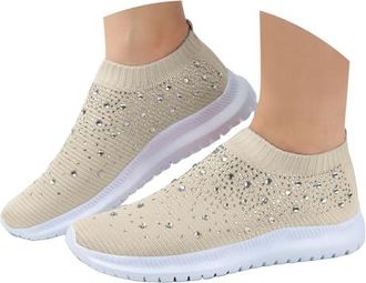 Generic Baskets respirantes pour femme - En maille légère - Avec mousse à mémoire de forme - Style décontracté - Pour entraînement - Gym - Jogging - Tendance 