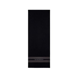 Emporio Armani &Eacute;charpe &agrave; logo - Homme - Accessoires - Noir - Taille: ONE Size