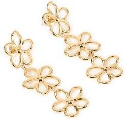 Au Printemps Paris Boucles doreille pendantes fleurs