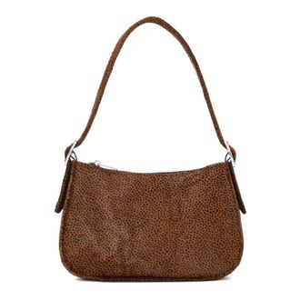 Kazar Lederhandtasche mit Naturhaar in Tiermuster - - Bags - Damen - Braun - ONE SIZE