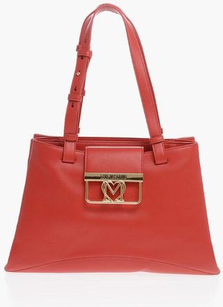 Moschino LOVE 3 Compartment Faux Leather Tote Bag size Unica