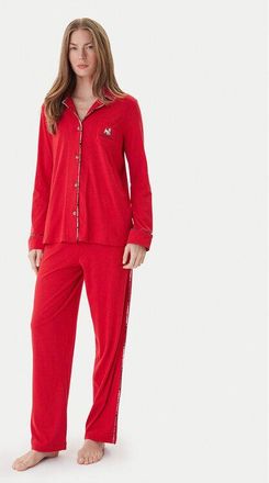 Lauren Ralph Lauren Pyjama ILN72467F Rot Regular Fit