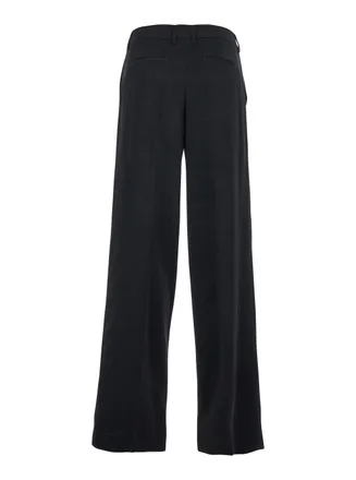 Pantaloni Torino Womens Pants Francoise Black Viscose Trousers